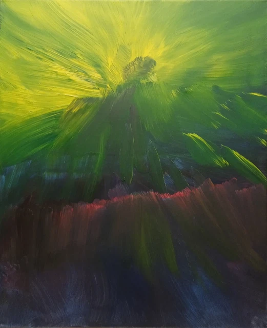 TABLEAU DE STAN KARKO - La Citadelle des Lumières - 61X50 - Acrylique ...