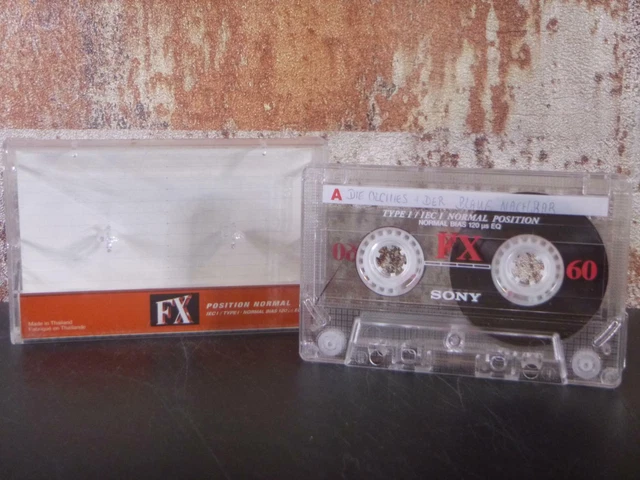 SONY FX 60 Position Normal IEC I / TYPE I BIAS 120 -- MC Kassette ...