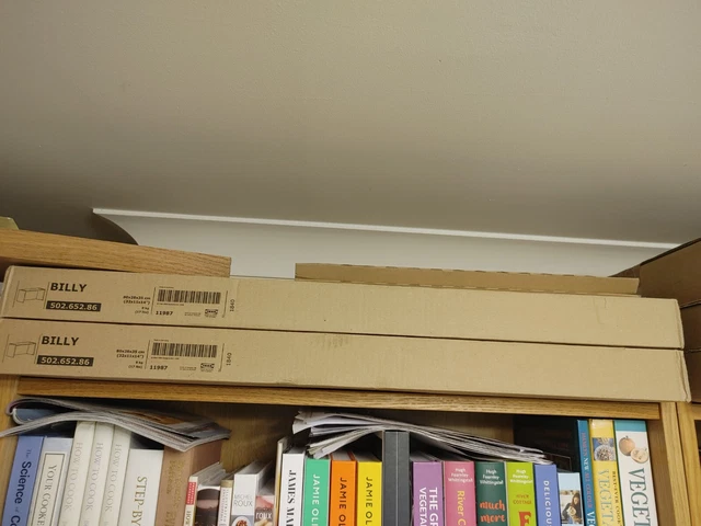 IKEA BILLY BOOKCASE Height Extension Unit Oak Veneer 80x28x35cm £15.00 ...