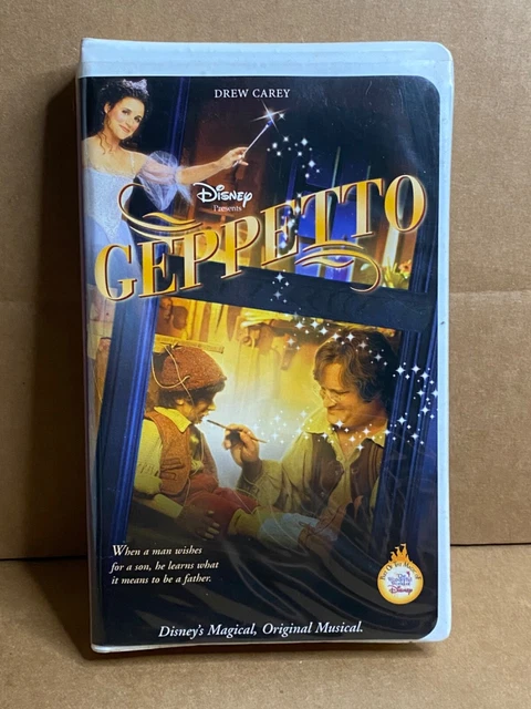 DISNEY PINOCCHIOS GEPPETTO VHS 2000 Clamshell - Drew Carey, Clamshell ...
