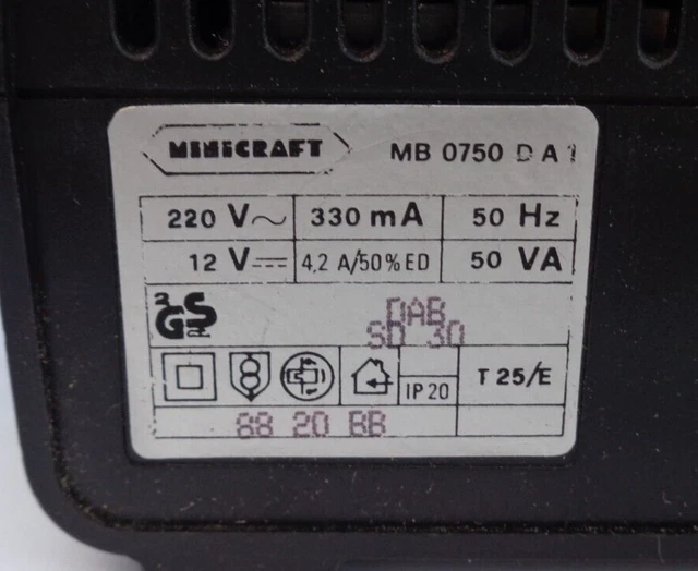 MINICRAFT MB 0750 Variable Speed Transformer working fine boxed good ...