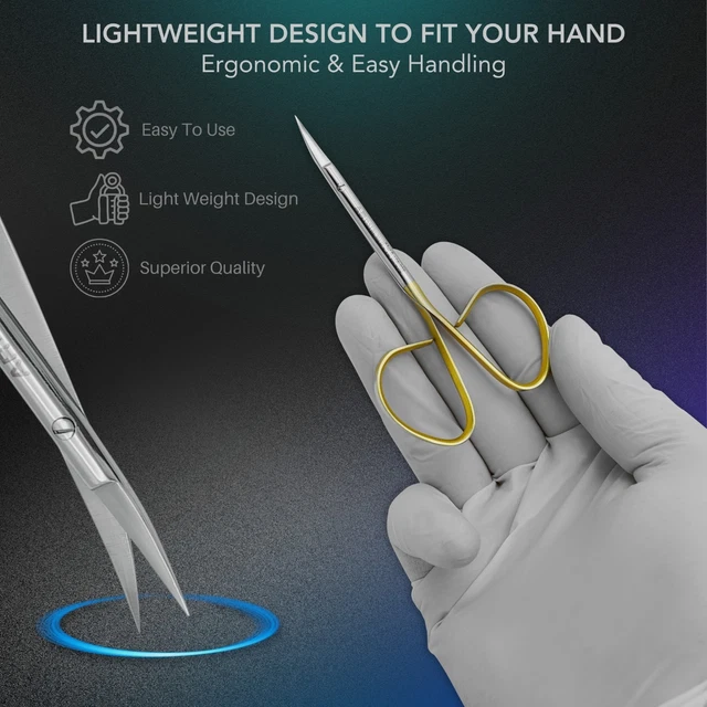 AR TC MICRO Iris Scissor 15mm Serrated Blade Surgical First Aid Dissecting Tool $111.99 ...