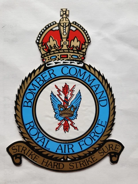 RAF ROYAL AIR Force Bomber Command Crest Sticker D £5.00 - PicClick UK
