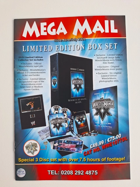 2004 JUNE / July MEGA MAIL Catalogue SILVERVISION VHS DVD Wrestlemania XX £9.99 - PicClick UK