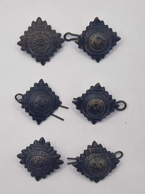 WW1/WW2 BRITISH ARMY Captain Rifle Brigade Brass Rank Pips Set EUR 10 ...