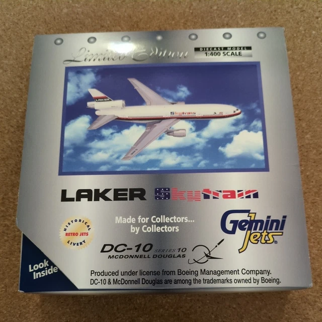 GEMINI JETS 1:400 Laker Airways 'Skytrain' McDonnell Douglas DC-10-10 G-AAZC £62.00 - PicClick UK