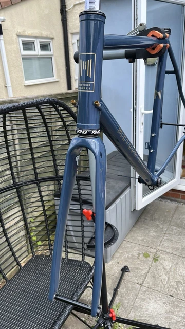 ROAD BIKE FRAME-STAINLESS Steel Columbus XCR-Carbon forks-Chris King ...