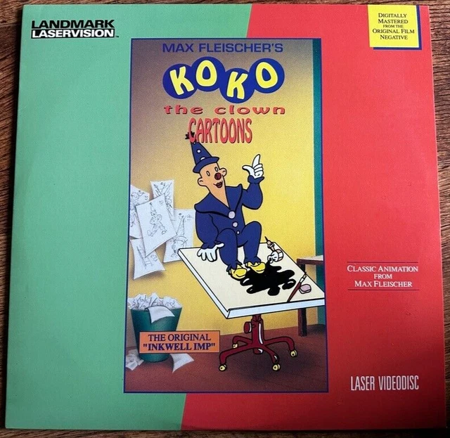 MAX FLEISCHER'S KOKO The Clown Cartoons États-unis Laserdisc Ntsc ...