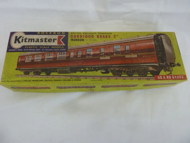 ROSEBUD KITMASTER CORRIDOR 2nd Composite Maroon Built x2 Model Trains Charity $25.16 - PicClick AU
