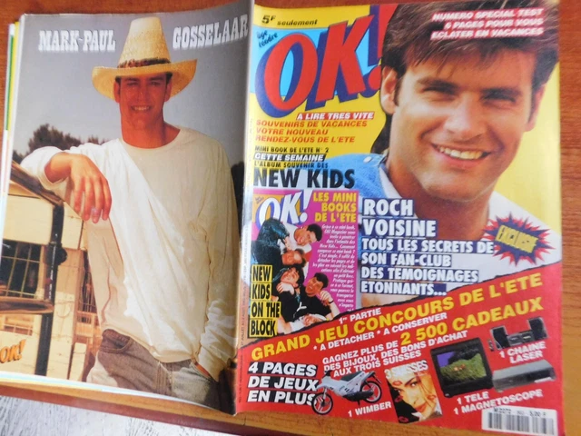 1992 OK MAG n ° 863 DANY BRILLANT ROCH VOISINE POSTER MARK PAUL GOSSELAAR EUR 4,90 - PicClick FR