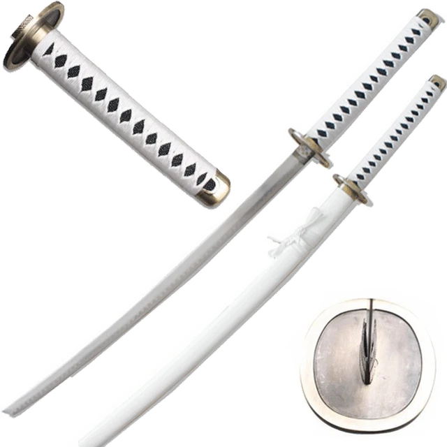 ONE PIECE RORONOA Zoro's Wado Ichimonji Sword Steel All White Anime ...