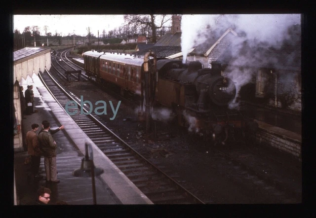 PICTORAIL 35MM SLIDE - ex LMS 41206 at Evercreech Junction, ex S&D - 3. ...