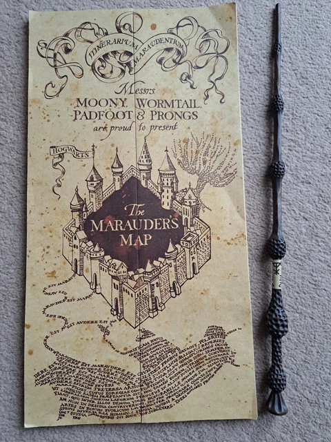 HARRY POTTER - Marauder's Map & Dumbledore Elder Wand Noble £18.00 ...
