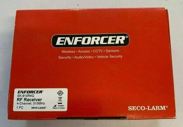 SECO-LARM ENFORCER WIRELESS Security RF Receiver 4-Channel SK-910R4Q ...