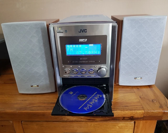 JVC UX-S57 MICRO component Hi-Fi system -CD Player & Radio WORKING with ...