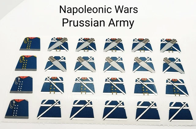 CUSTOM PRECUT TORSO STICKERS for LEGO PRUSSIAN ARMY INFANTRY MINIFIGURE ...