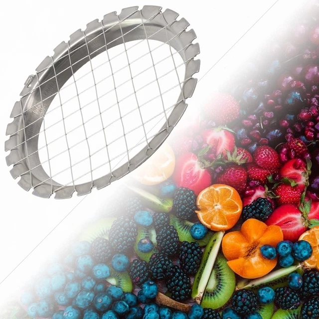 HIGH QUALITY CUBE Slicer Cut Egg Stainless Steel 8.5cm Gadget ...