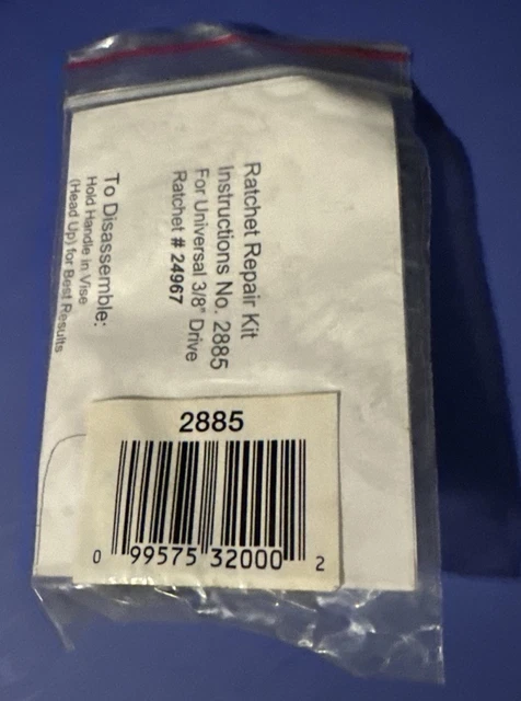 CRAFTSMAN SEARS RATCHET Repair Kit 2885 For 3/8” Dr Ratchet 24967 NEW ...