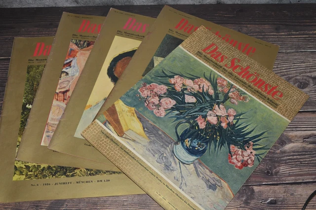 5 HEFTE &DAS Schönste" Monatsschrift der schönen Künste 1956 EUR 10,00 ...