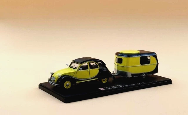 AUTO PLUS 1/43 Citroen 2Cv Charleston Caravane Eriba Puck EUR 39,00 ...