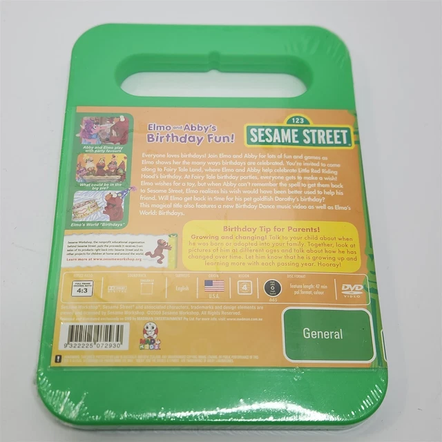 SESAME STREET ELMO and Abby's Birthday Fun! DVD 2009 Brand New & Sealed ...