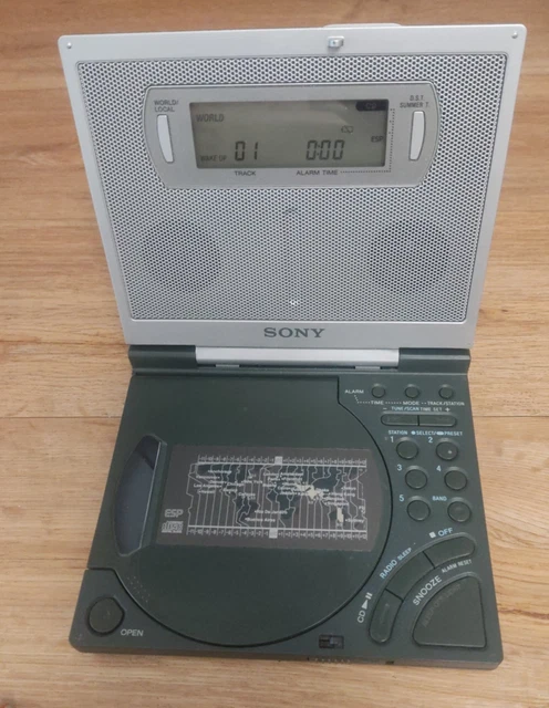 VINTAGE SONY ICF-CD2000S FM/AM Radio horloge CD EUR 29,00 - PicClick IT