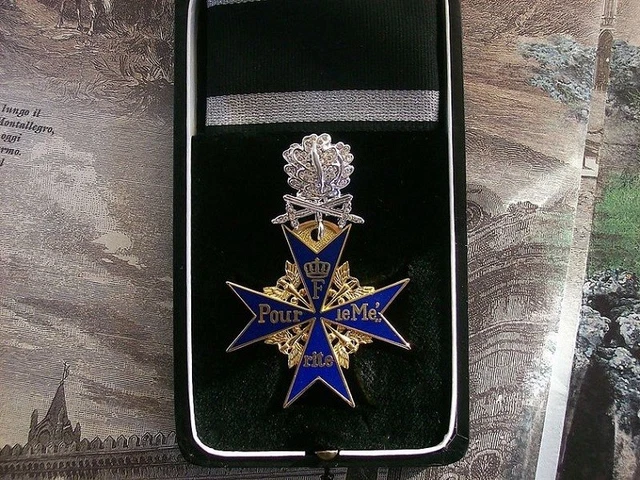 WW1 IMPERIAL GERMAN Prussian Blue Max Pour Le Merite Oakleaves Swords ...