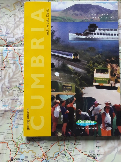 GETTING AROUND CUMBRIA Lake District Bus & Train Timetable & Map Summer ...