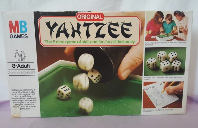 VINTAGE BOARD GAME Original 1982 Yahtzee All Original Score Pads Etc ...