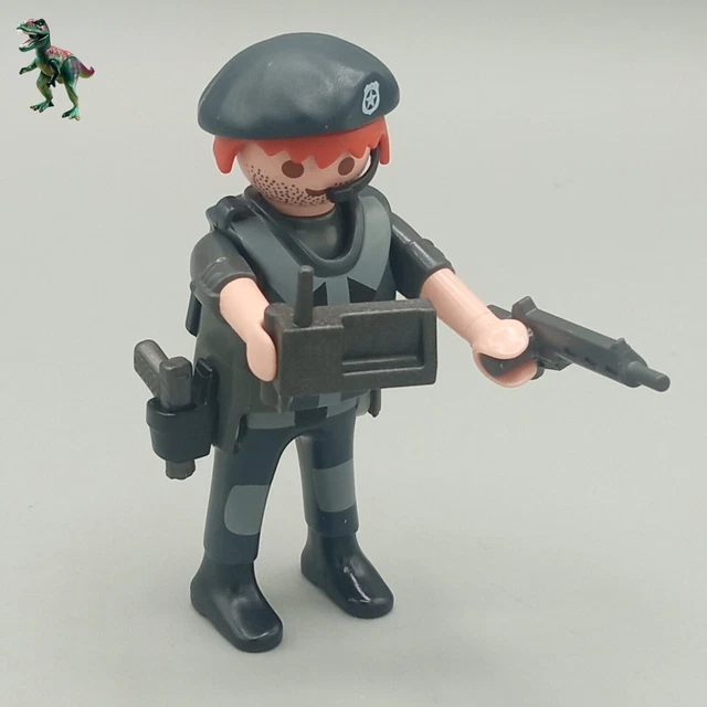 PLAYMOBIL FIGURE OFFICIER de police forces spéciales SWAT commando ...