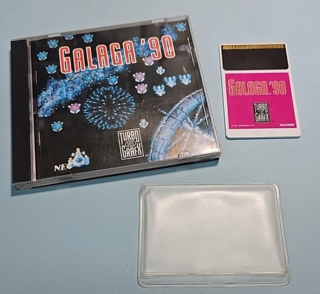 GALAGA '90 TURBOGRAFX-16 Turbo Grafx Duo Express Videogioco HuCARD ...