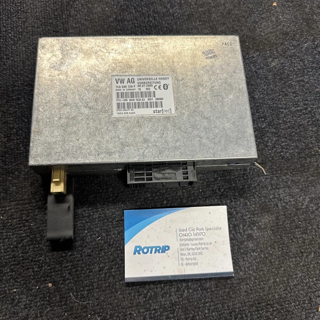 VW TOUAREG MK1 7L Bluetooth Phone Control Module #7L6035729F £22.50 ...