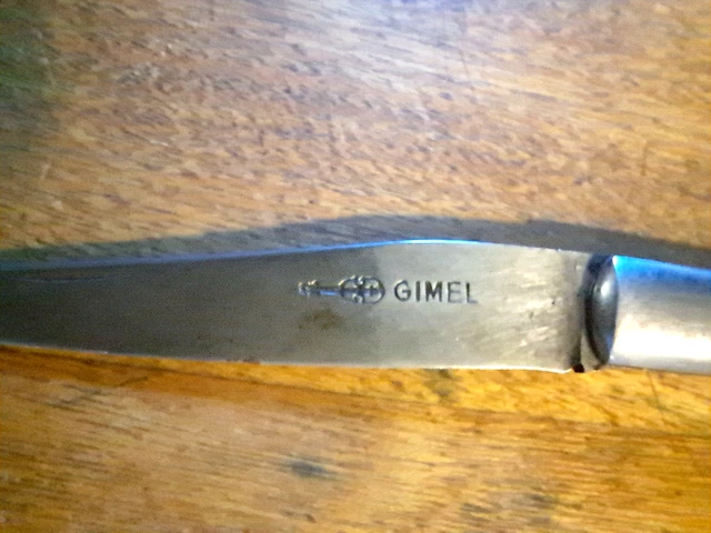 ANCIEN COUTEAU AVEYRONNAIS Gimel au violon, corne rosie, bélière, belle méca. EUR 25,00 ...