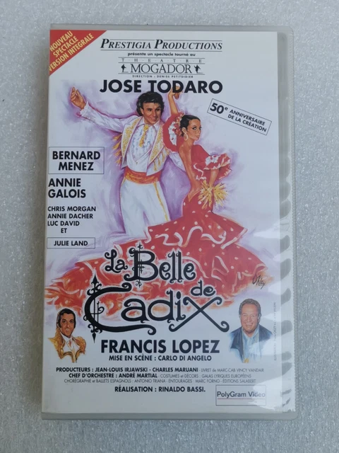 VHS LA BELLE De Cadix - Theatre Mogador - K7 Video Rare - TBE EUR 29,99 - PicClick FR