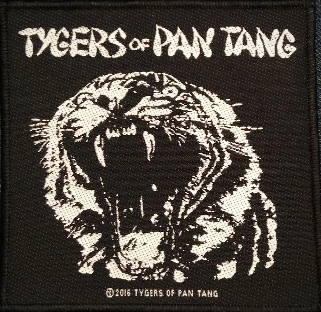 OFFICIAL TYGERS OF Pan Tang Wildcat woven Patch (10x10cm) Rock, heavy ...