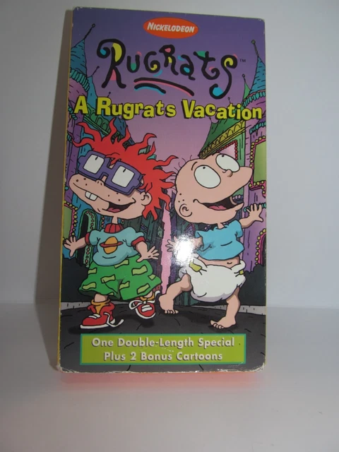 CLASSIC NICKELODEON CARTOON Rugrats: A Rugrats Vacation Orange VHS Tape ...