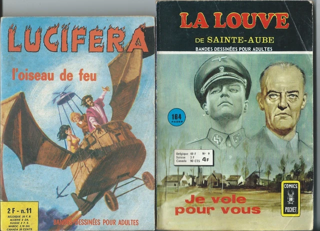 LOT BD PT format elvifrance LUCIFERA N°11 et comics pocket LA LOUVE N°9 ...