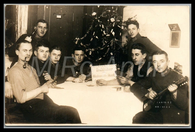 FOTO, NACHL. FLIEGERING.PELLETIER, Monteure beim Weihnachtsskat, L319L ...