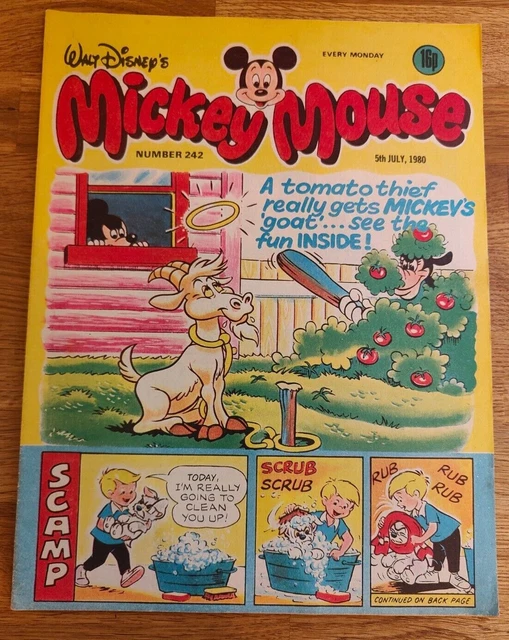 COMIC - UK Bronze Age Walt Disney's Mickey Mouse No #242 5th July 1980 ...