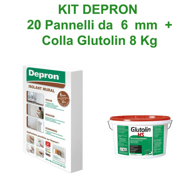 KIT DEPRON 6 - 20 Pannelli Depron da 6 mm + Colla Glutolin HS 8 Kg EUR ...
