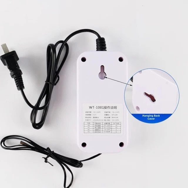 LED DIGITAL THERMOSTAT 50-110C Adjustable Temp Control with 4 Probe ...