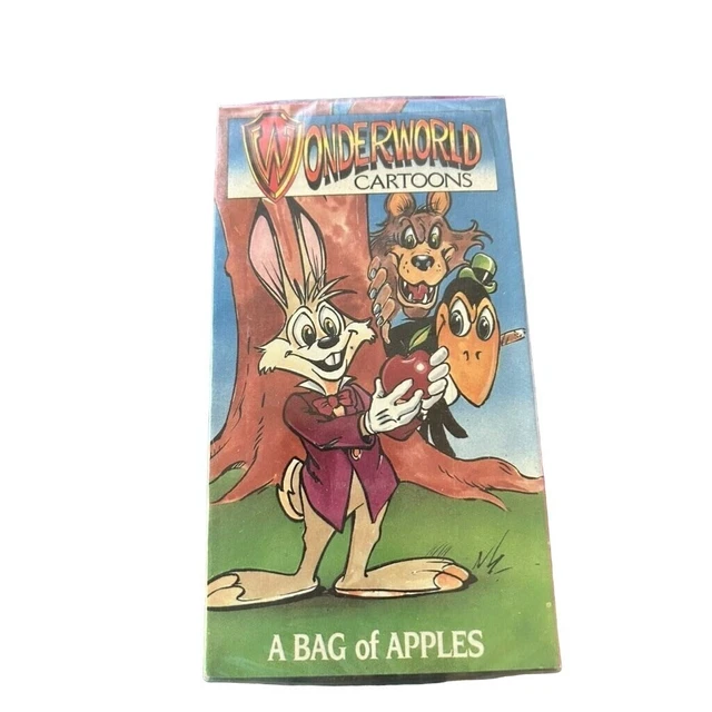 WONDERWORLD CARTOONS VHS - A Bag Of Apples Vintage Animated Classic £3. ...
