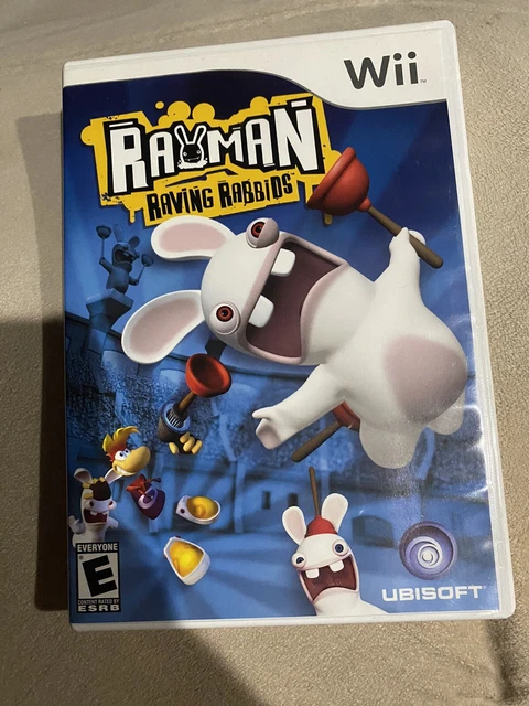 RAYMAN RAVING RABBIDS (Nintendo Wii, 2006) GAME COMPLETE with MANUAL ...
