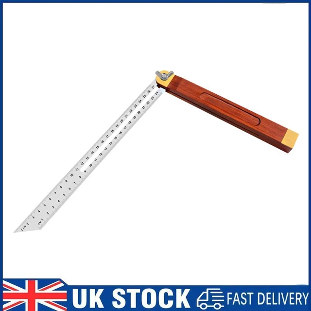 WOODEN MARKING ANGLE Rulers Gauges Sliding T-Bevel Level Measuring Tool ...