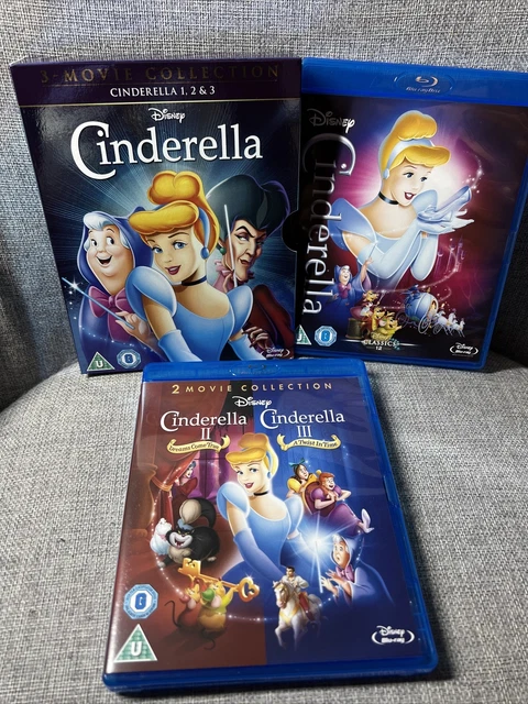 WALT DISNEY - Cinderella 1,2 & 3 Box Set (Blu-ray) - Region UK- New ...