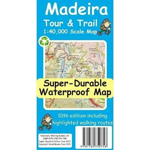 MADEIRA TOUR AND Trail Map - Sheet Map NEW Brawn, David 25/06/2021 EUR ...