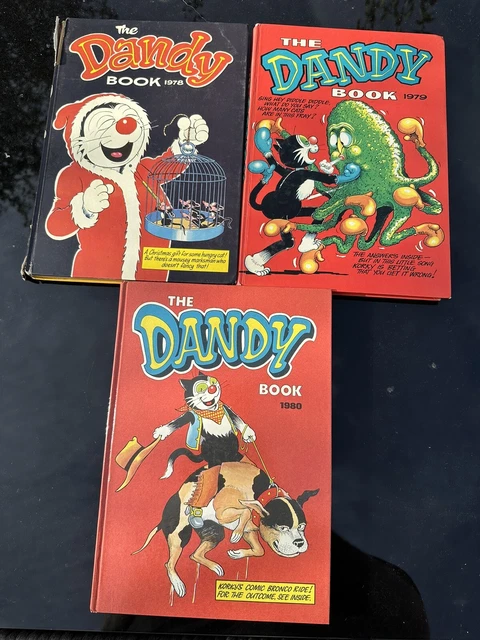 THE DANDY BOOK Vintage Children Comic Annuals 1978, 1979, 1980 Rare EUR ...