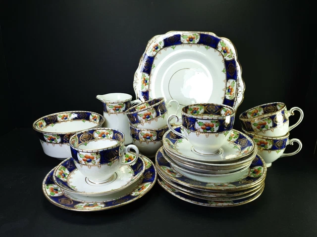 BEAUTIFUL ART DECO Royal Vale Bone China H J Colclough Tea Set Imari £ ...