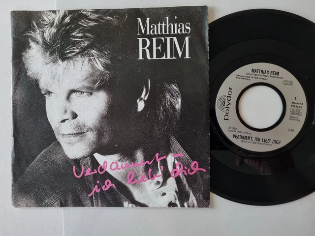 MATTHIAS REIM - Verdammt, Ich Lieb' Dich 7'' Vinyl Germany EUR 13,99 ...