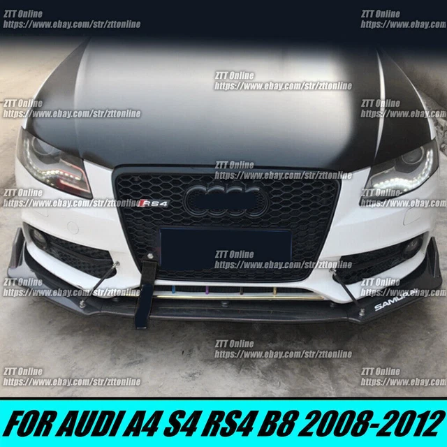POUR AUDI B8 A4 S4 Rs4 08-12 Spoiler Avant Lèvre Performance Aspect Carbone EUR 88,79 - PicClick FR